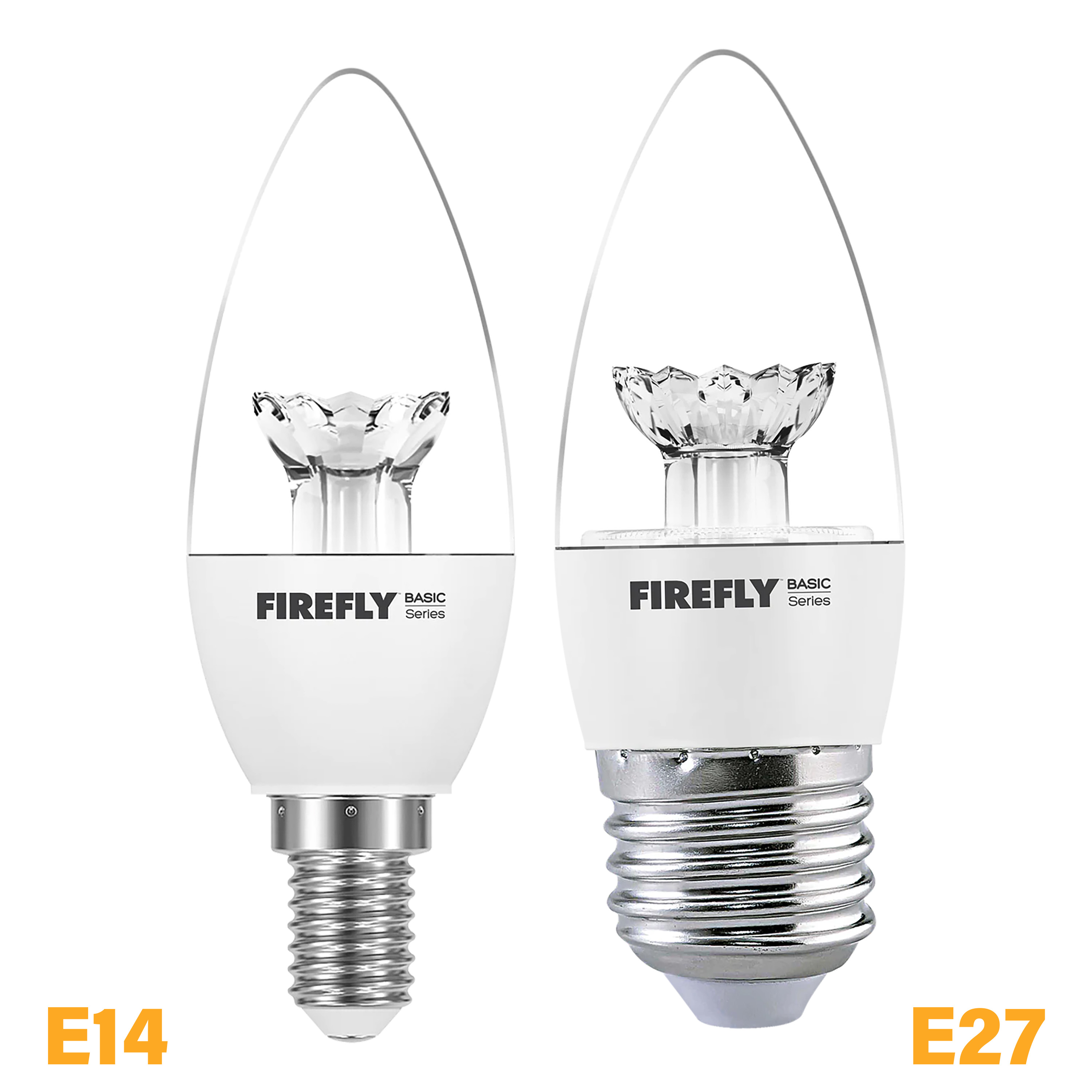 Firefly by Winland Non A-Bulbs LED Candle Clear (3W-5W / 100-240V) Warm ...