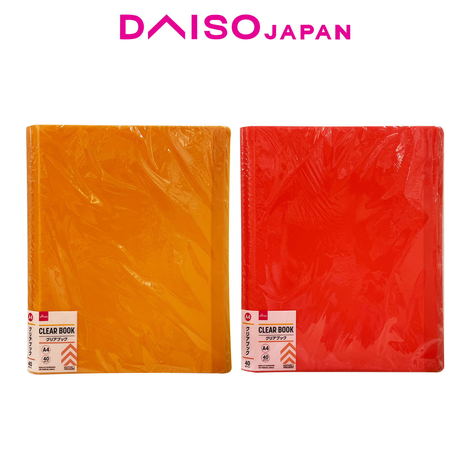 Daiso Clear Book (40 pockets, A4) | Shopee Philippines