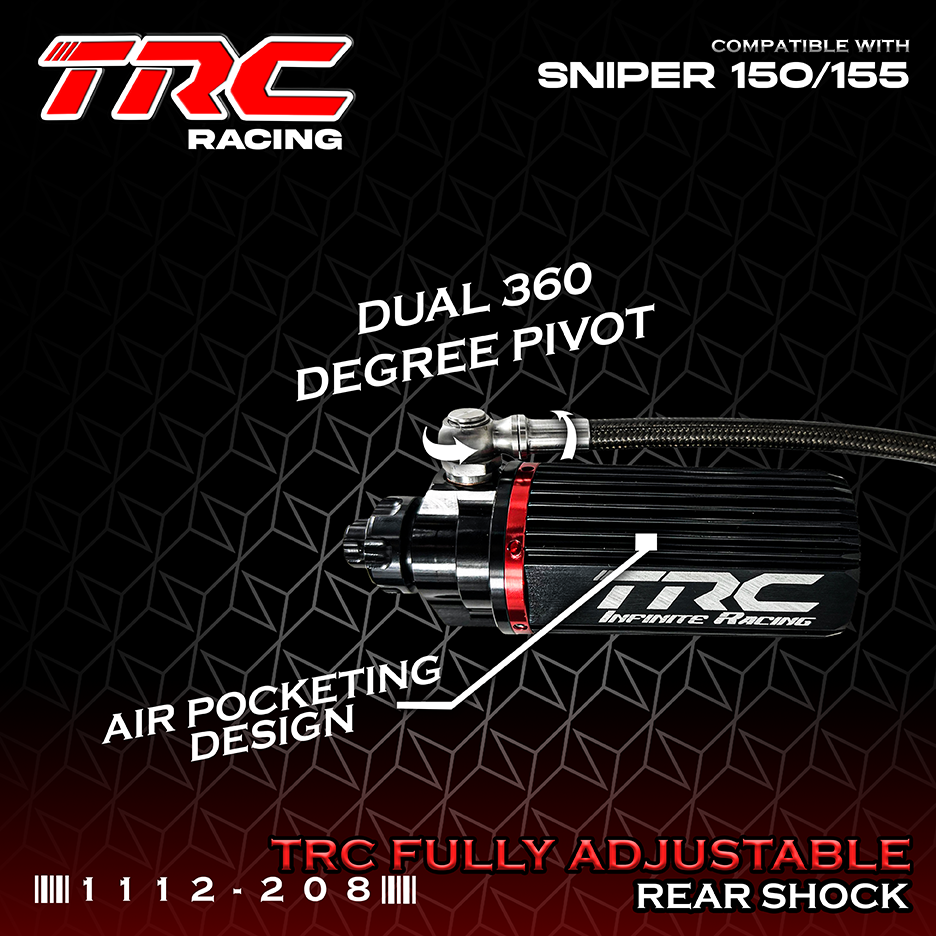 TRC RACING I-TECH SERIES FULLY ADJUSTABLE SUSPENSION for Sniper 150/155 1112-208 | Shopee ...