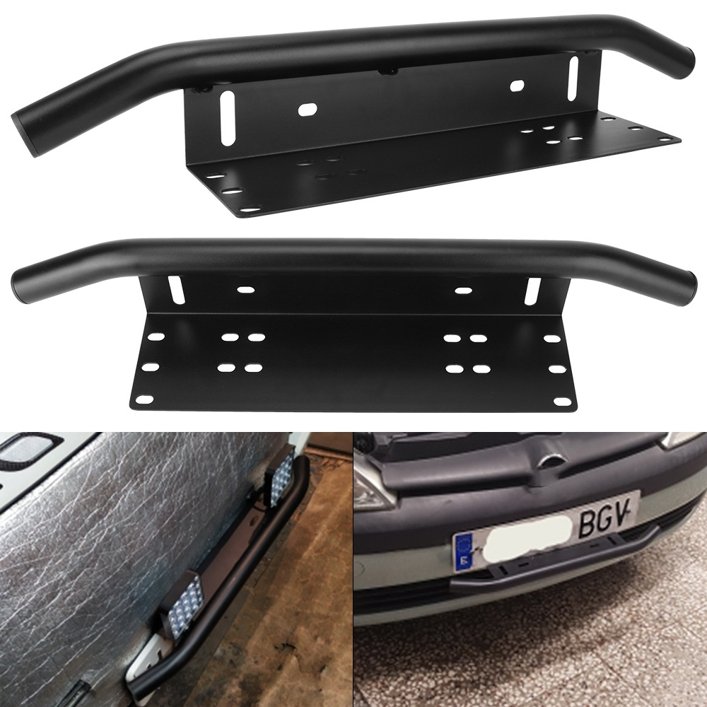 Universal Car Front Bumper Bull Bar Number Plate Holder For Vehicle SUV ...