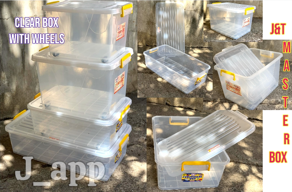 (#8888) 63 Liters J&T CLEAR Master box Storage | Shopee Philippines