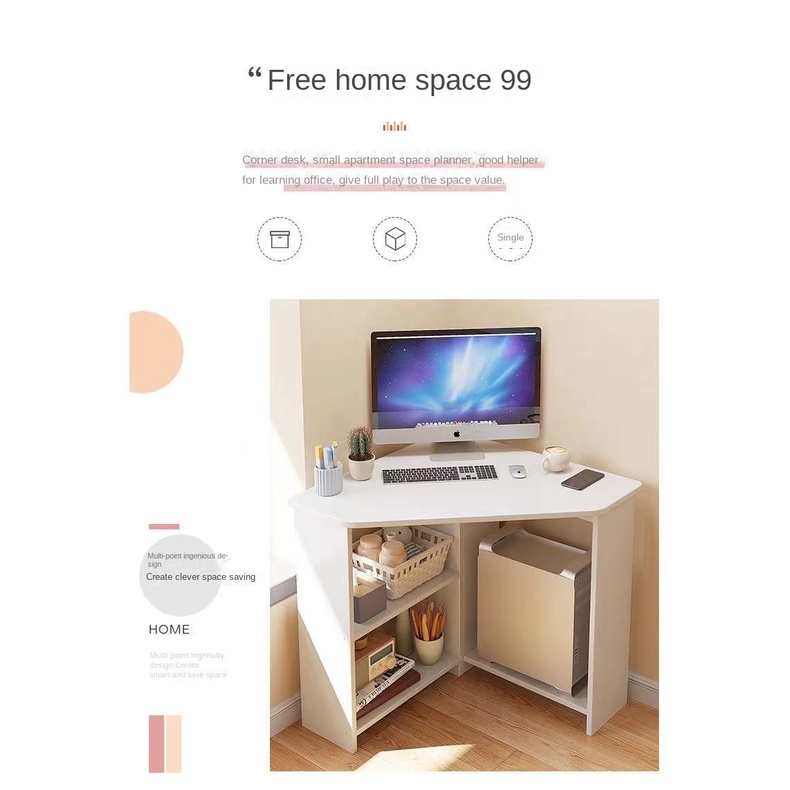 Corner Computer Table Corner Table Triangle Table Reading Table Student ...