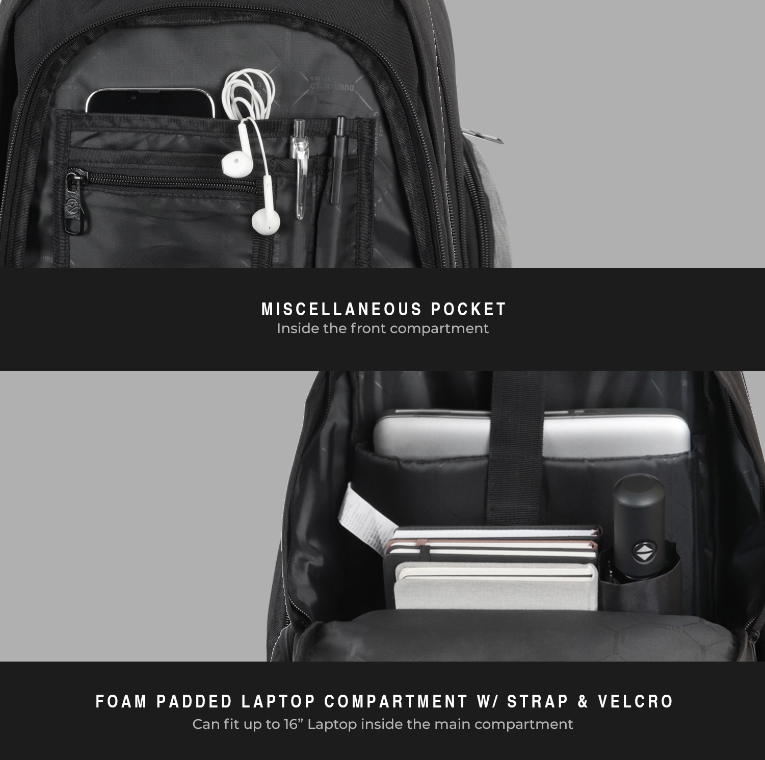 Hawk 5828 Corporate Backpack with VIRUPRO Anti-Microbial Protection ...