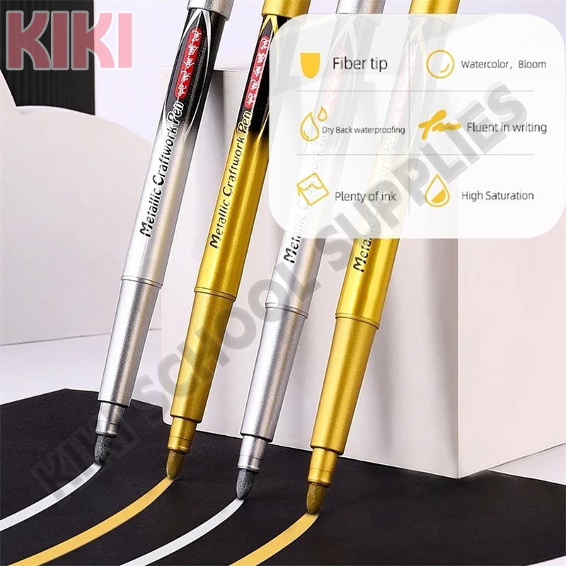 KK Gold/Silver Colour Waterproof Paint Marker Metal Pen Calligraphy ...