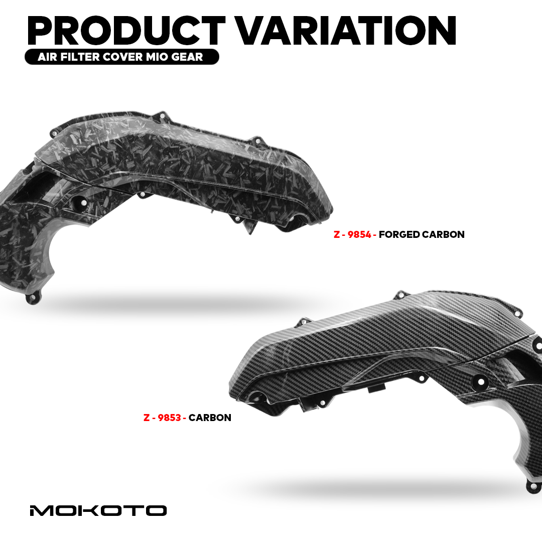 MOKOTO MIO GEAR AIR FILTER WITH PULLEY COVER SET Z-9854 FORGED / Z-9853 ...