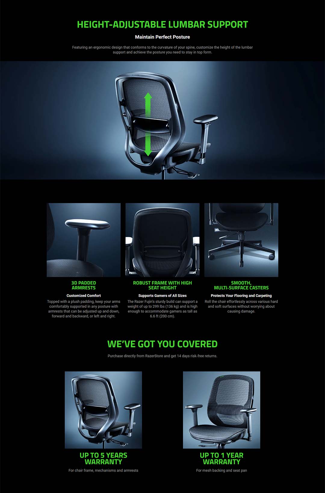 Razer Fujin Mesh Ergonomic Gaming Chair | Shopee Philippines