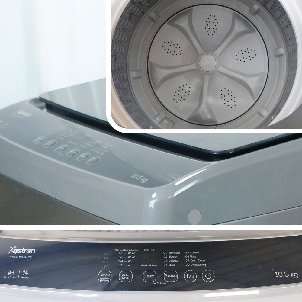 Astron TURBOWASH105 Fully Automatic Washing Machine - 10.5kg | Wash and ...