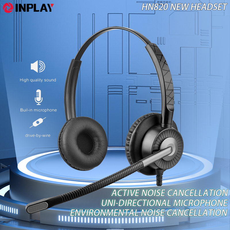 Inplay HN820 Headset Professional Call Center Active Noise Cancellling ...