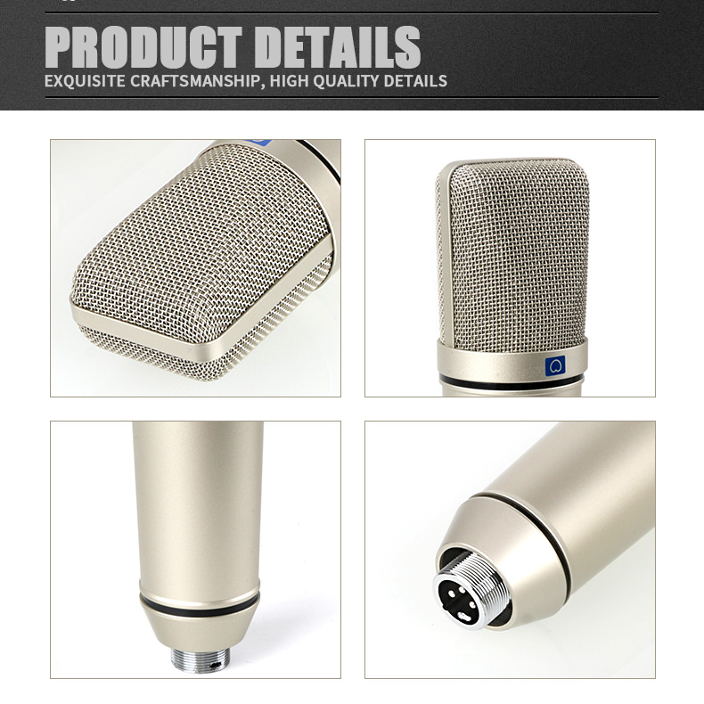 U87 Condenser Microphone Professional Studio Set Youtuber Live ...