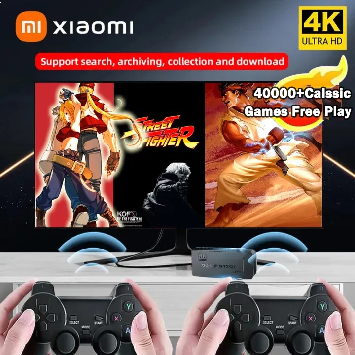 40000Games 64GB 3D Video Game 2 Player Portable Gaming Machine ...