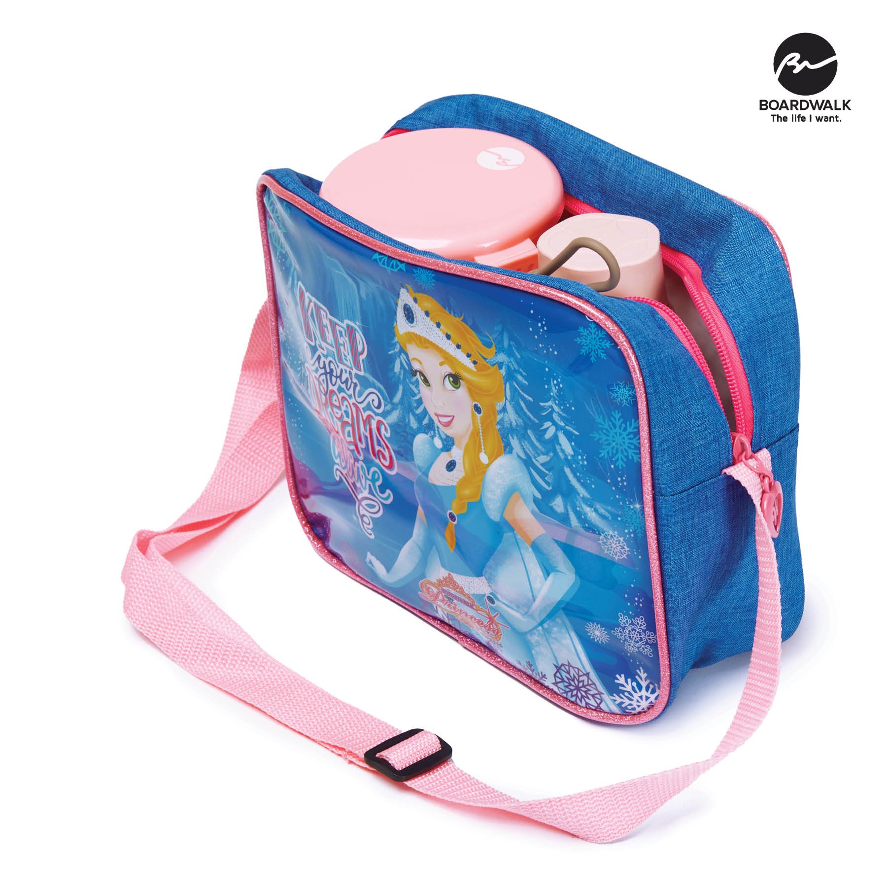 Boardwalk Elzen Stroller Bag In Princess Design With Lunch Kit | Shopee ...