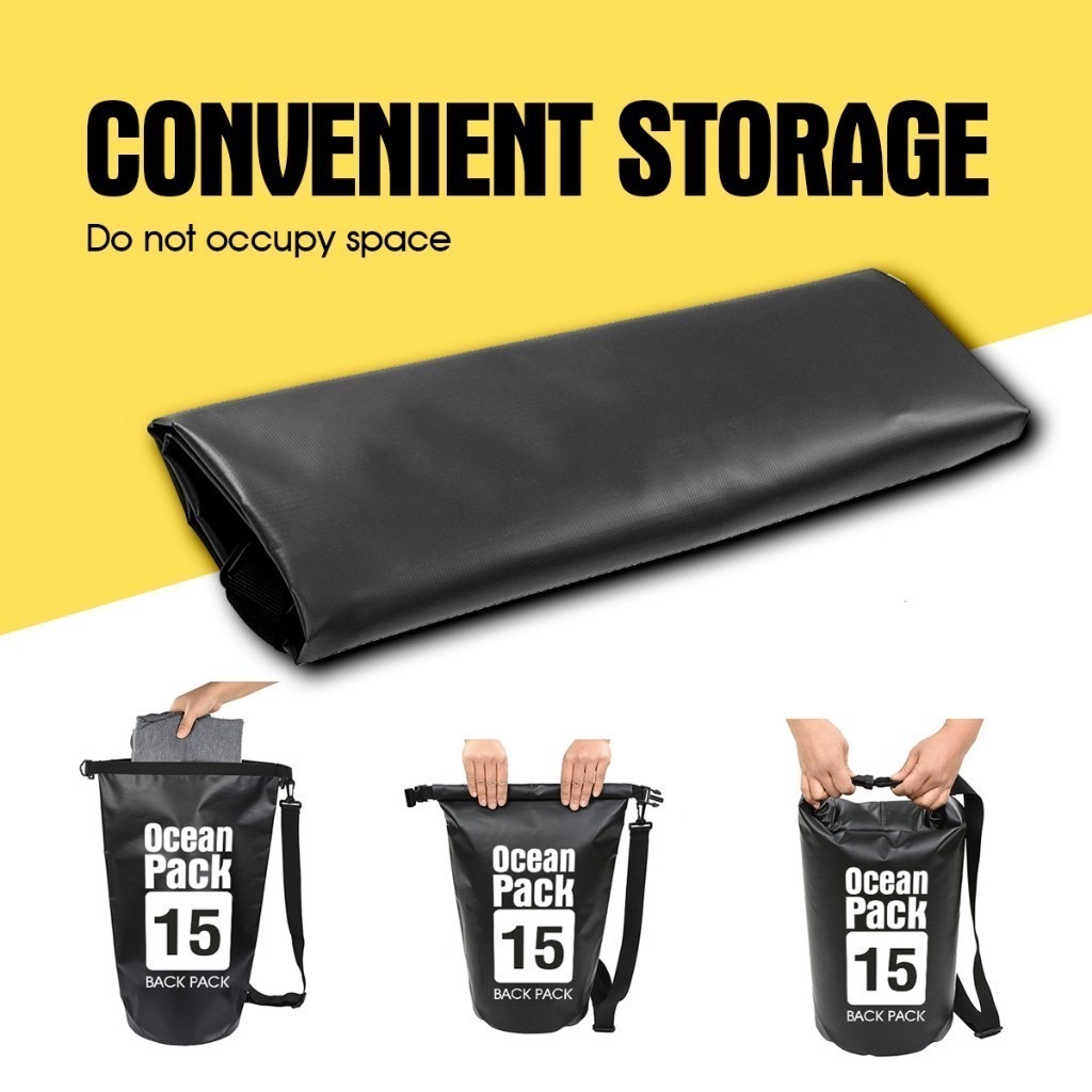 Go bag Dry Bag (2L 3L 5L 10L)Ocean Pack Waterproof Bag Backpack Outdoor Swimming Shoulder Travel ...