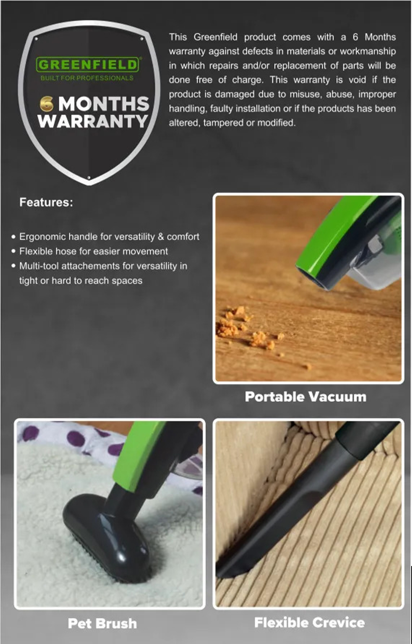Greenfield Corded Hand Vacuum - Power Tools/Home Improvement | Shopee ...