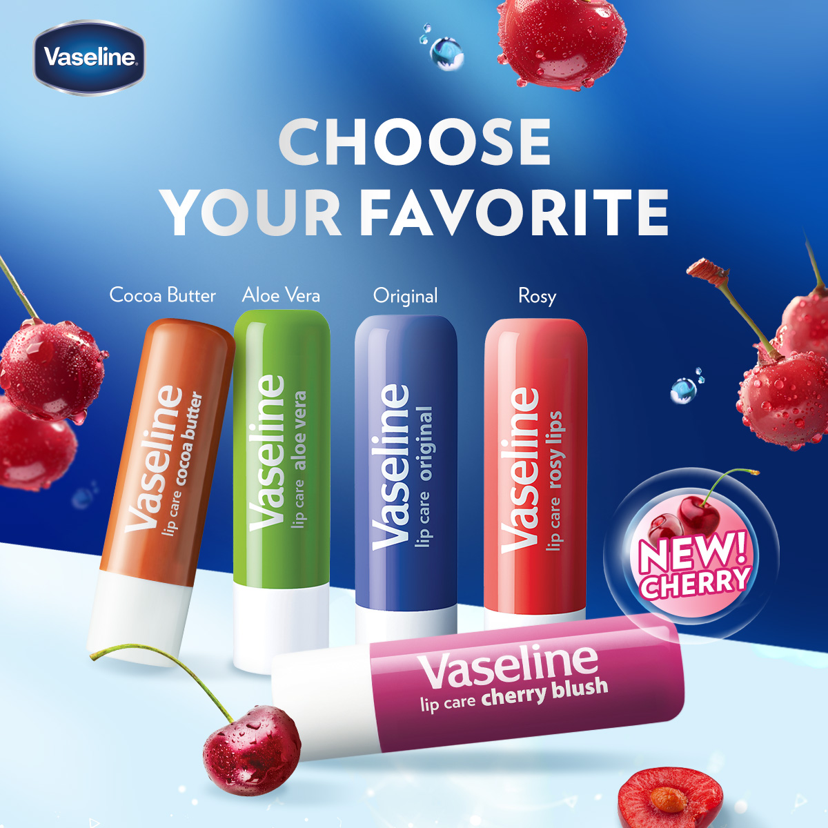 Vaseline Lip Cherry Blush Lip Balm Stick 4.8G | Shopee Philippines