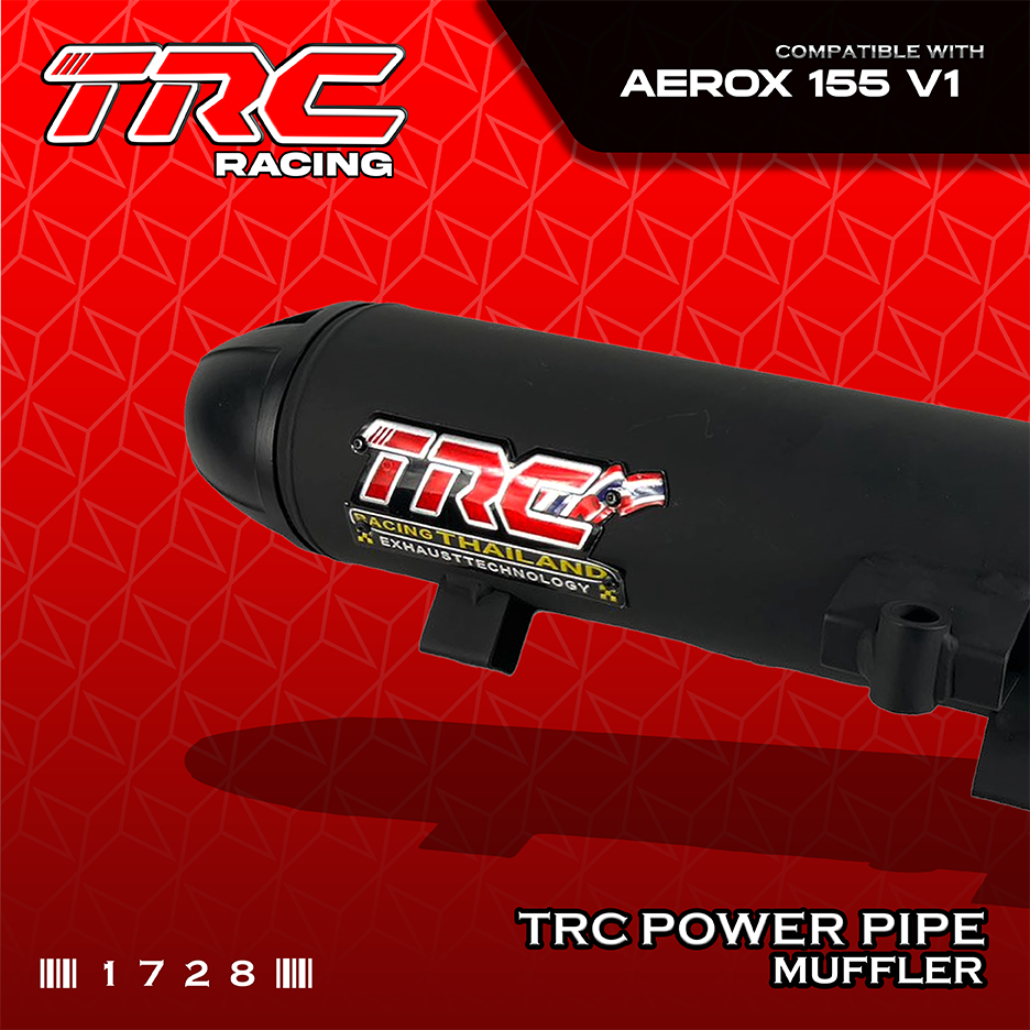 TRC Racing Power Pipe Yamaha Aerox v1 Muffler Exhaust with Removable ...