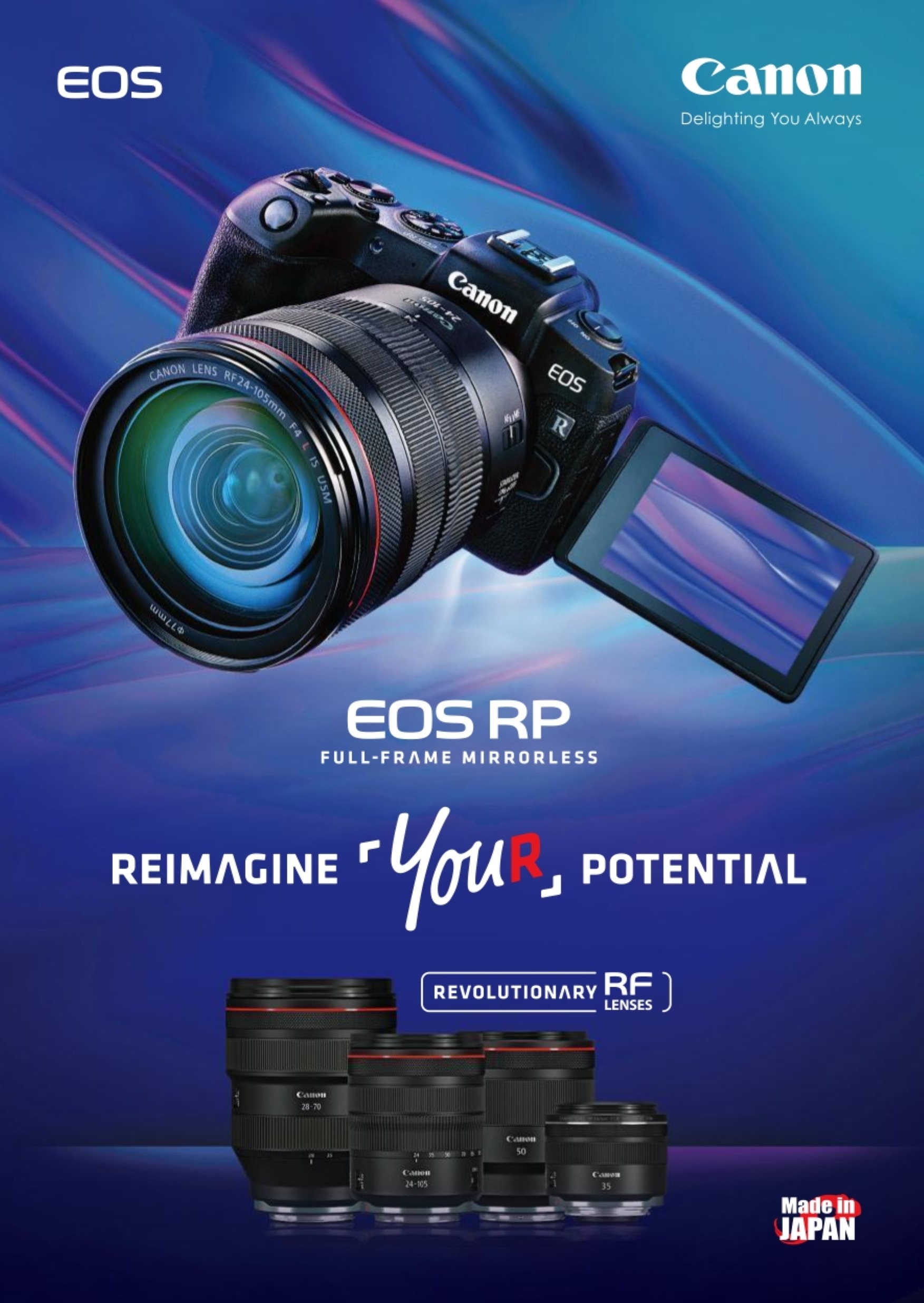 Canon EOS RP Mirrorless Camera with RF 24-105mm f/4-7.1 IS STM Lens Kit ...