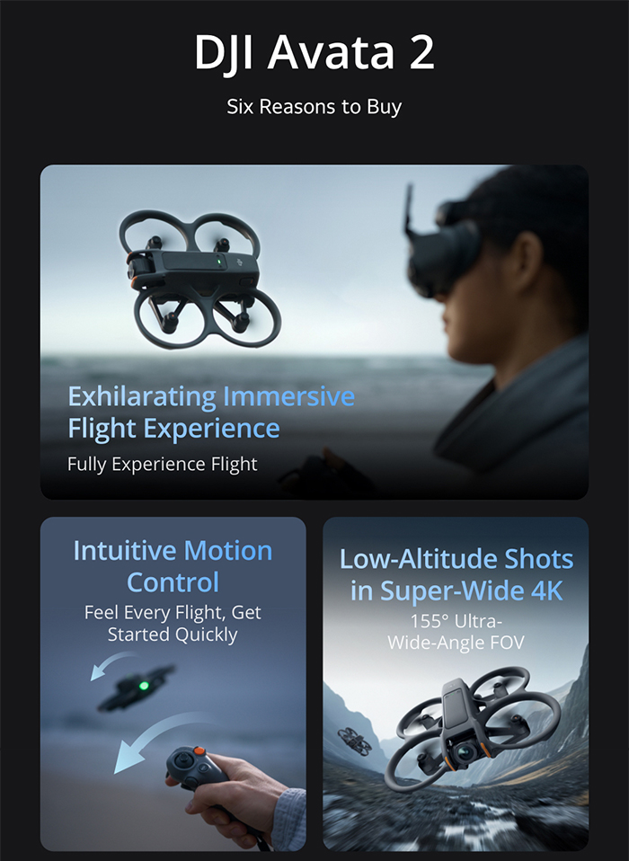 DJI Avata 2 - Camera Drones | Immersive Flight Experience | Intuitive ...