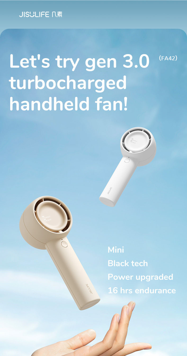 Jisulife Super-Mini Turbo Fan Rechargeable (4500mAh) | Shopee Philippines