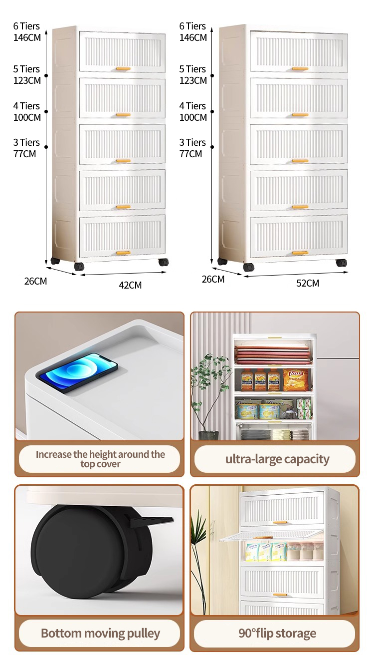 Jbos Durabox Cabinet Drawer Storage Cabinet Movable Organizer Kitchen ...