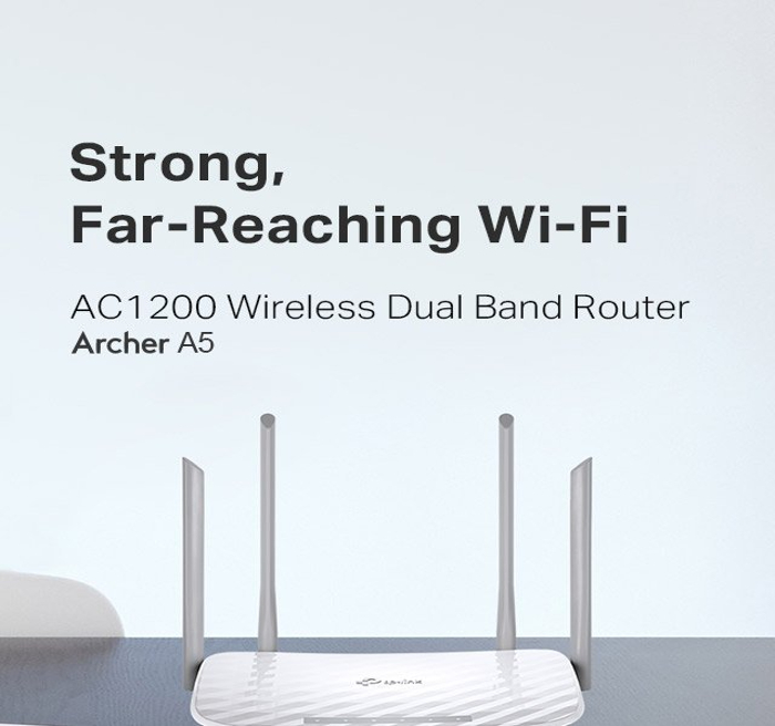 TP-Link Archer A5 AC1200 Wireless Dual Band Router 2.4g & 5g Wi-Fi ...