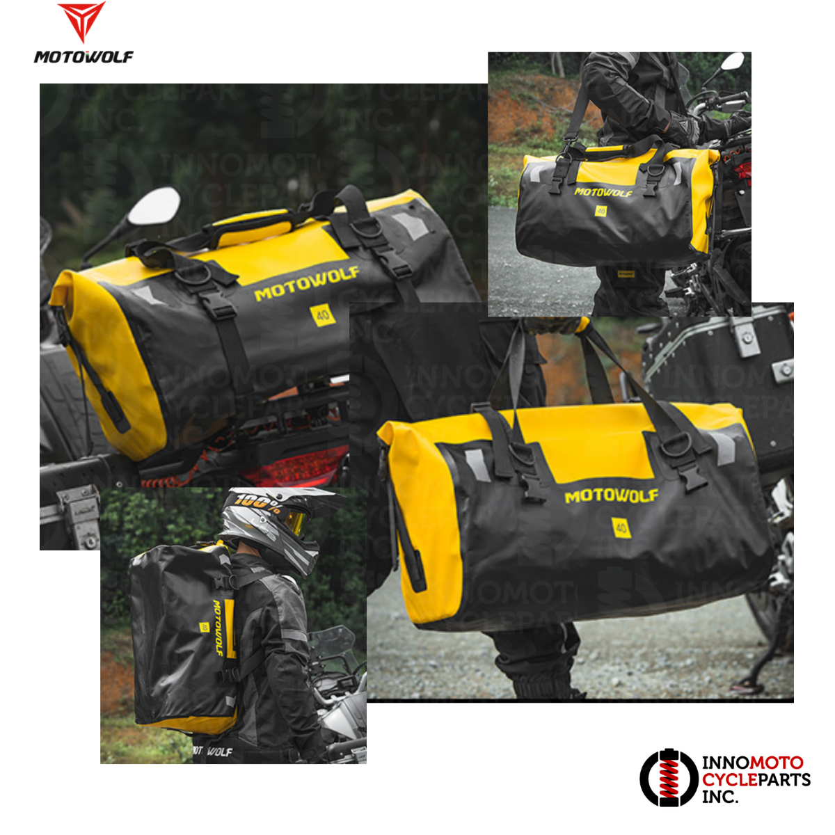 Motowolf Duffle Bag Waterproof 40L / 66L MDL0717 | Shopee Philippines