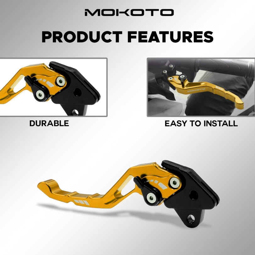 MOKOTO CLICK V2 / CLICK V3 COMBI CNC ALLOY BRAKE LEVER SET FOR HONDA ...