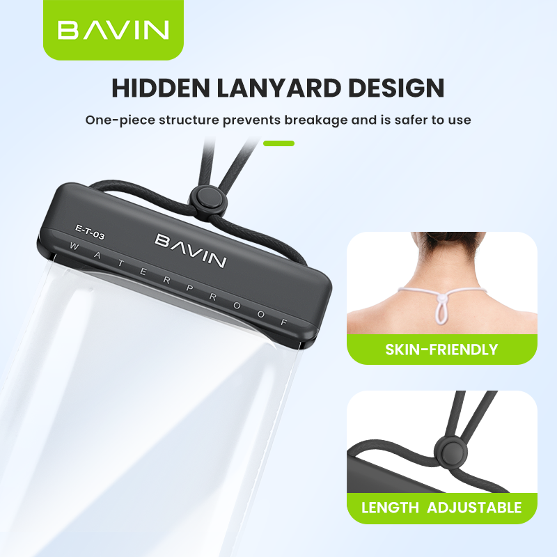 BAVIN ET03 Waterproof Phone Bag Touch-Screen Underwater Phone Pouch for ...