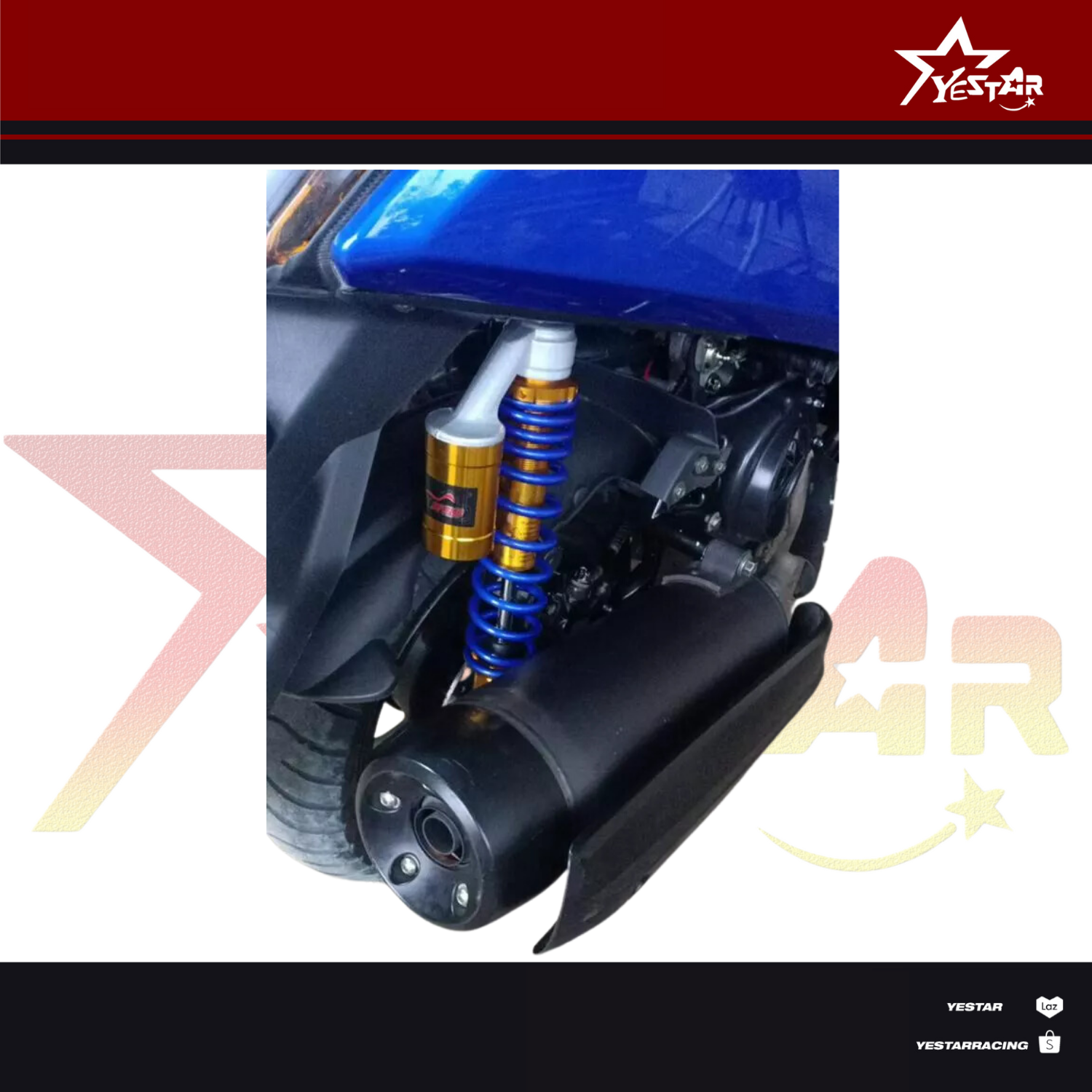 1 Pair 330mm with Gas Tank Rear Dual Sh0ck Absorber For Nmax ER 15O Xmax Pcx Airblade ADV Rusi ...