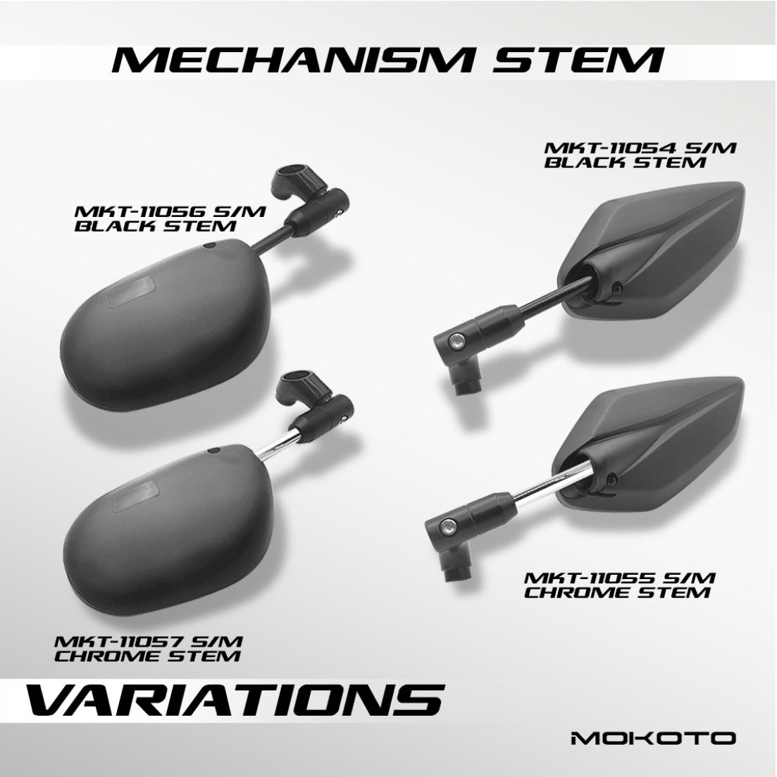 MOKOTO UNIVERSAL OBLONG CLASSIC OR LEAF STYLE SIDE MIRROR MECHANISM ...