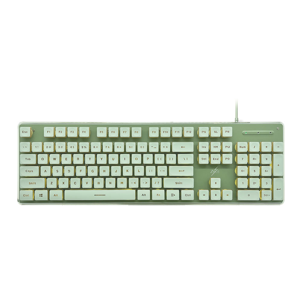 Zeus 104 Keys Membrane Keyboard USB Wired Silent LED Backlit For Work ...