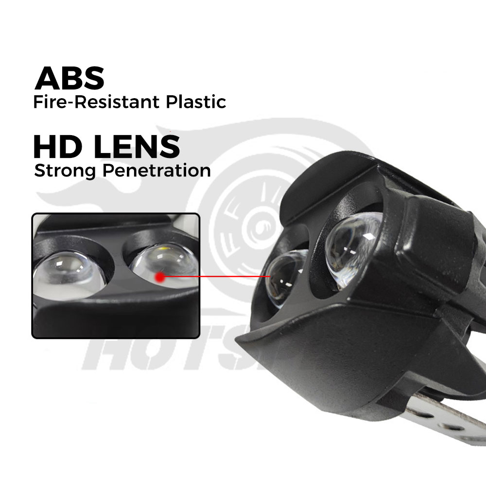 Hotspeed 1pc Mini Driving Light 4 Modes Led Lights For Motorcycle