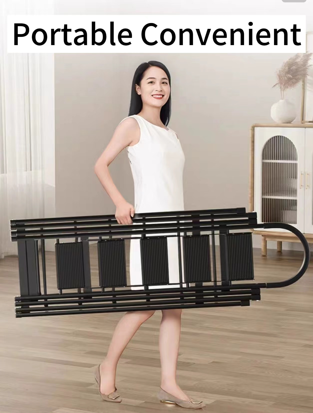 【REAIM】drying ladder 4/5Steps Ladder Foldable AluminumMulti functional ...