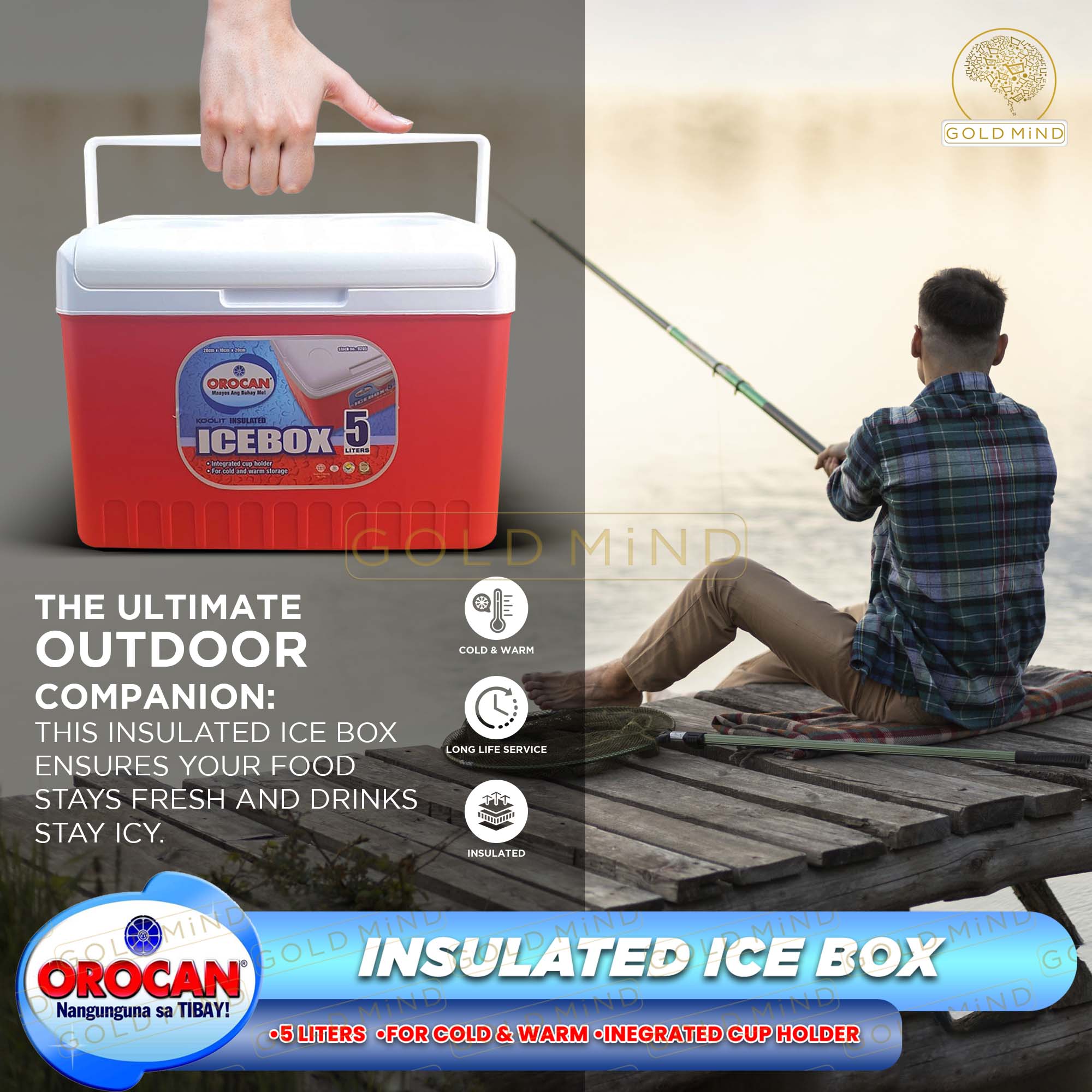 Orocan Icebox 8 & 5 Liters Insulated Ice Box | Shopee Philippines