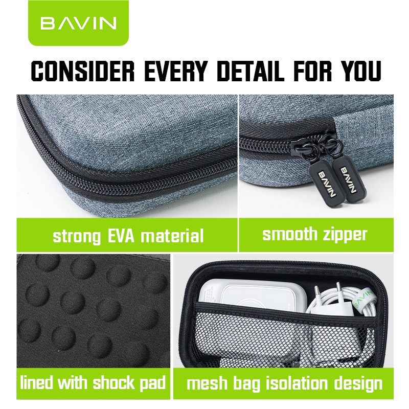 BAVIN BE06 / BE05 Multi-Function Splash-Proof Case Storage Pouch Bag ...