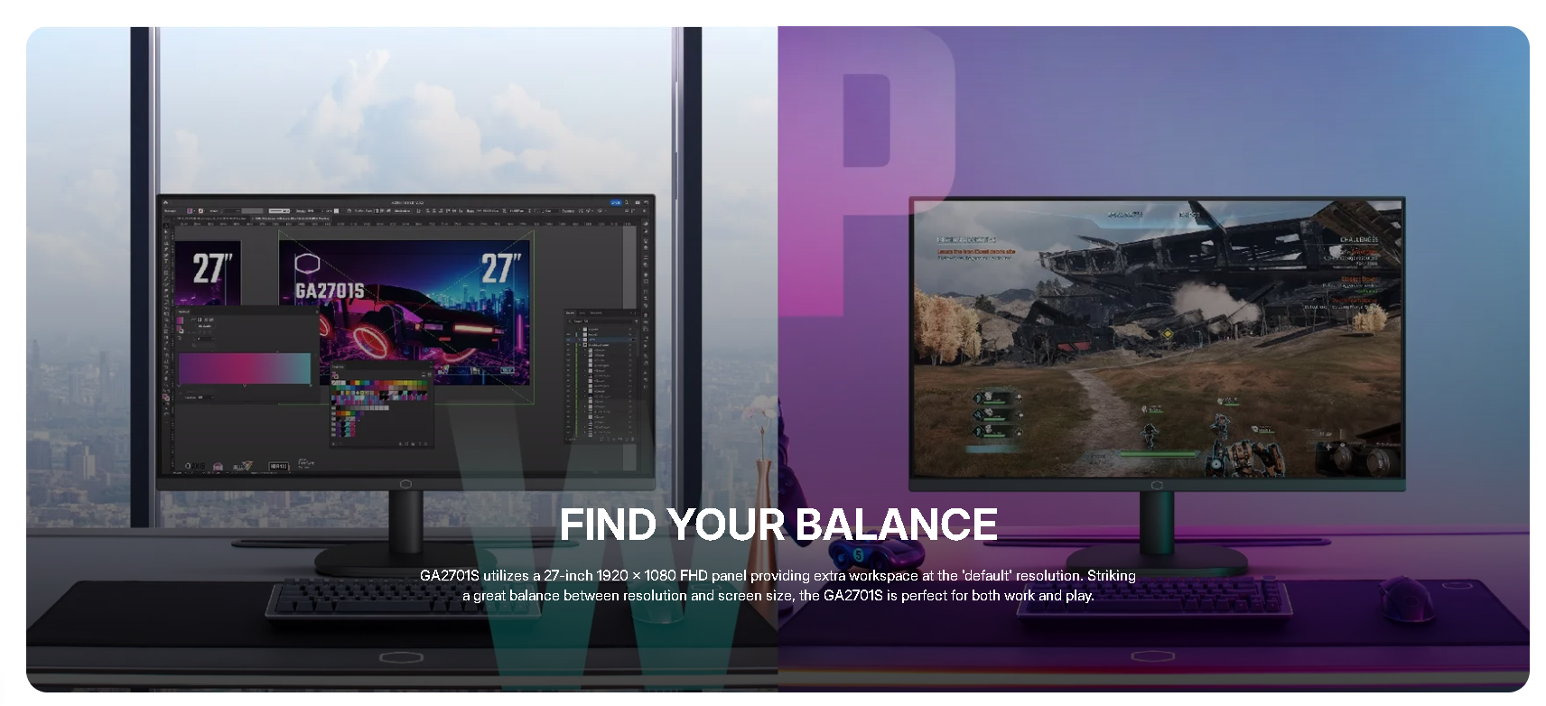Itw | Cooler Master Gaming Monitor 27" (1920 x 1080 FHD) / 100Hz / IPS ...
