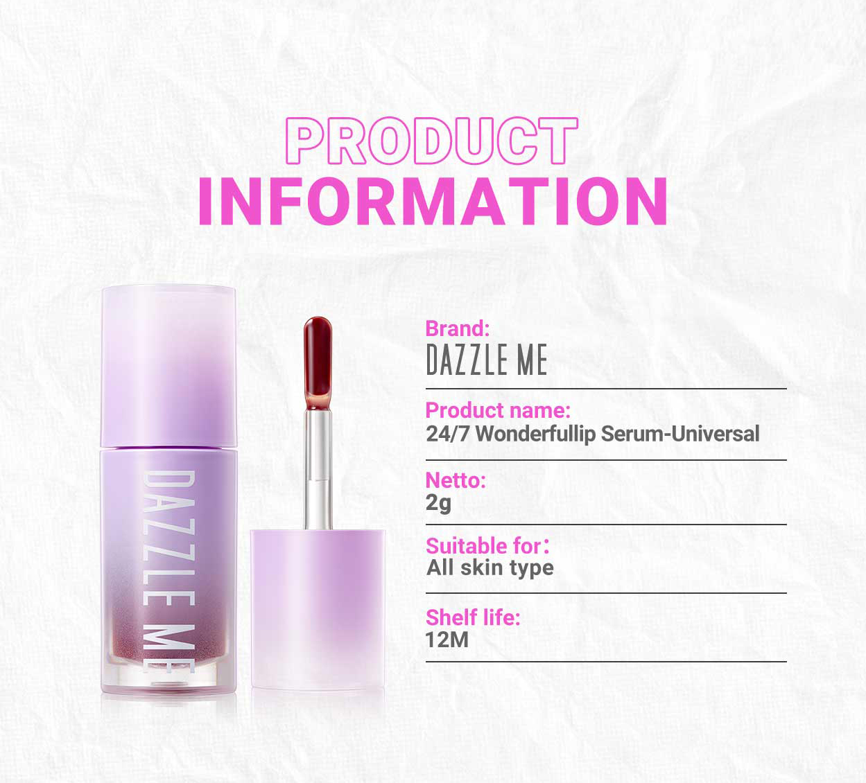 MOST LOVED! | DAZZLE ME 24/7 Wonderfullip Serum | Nourishing Lip Treatment Lip Gloss - Duo ...