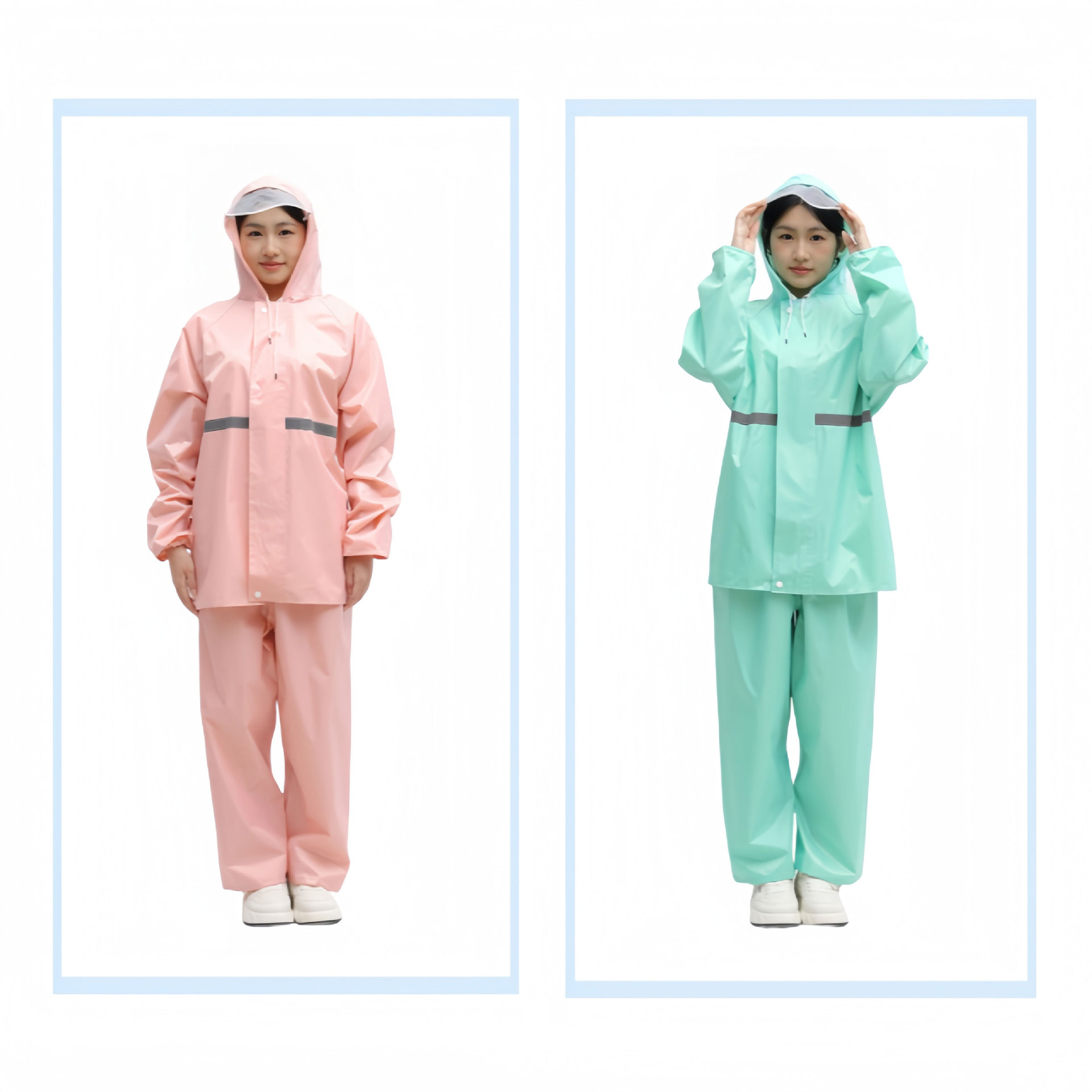 Raincoat Rain Pants Suit Men And Women's Full Body Rainstorm Proof ...