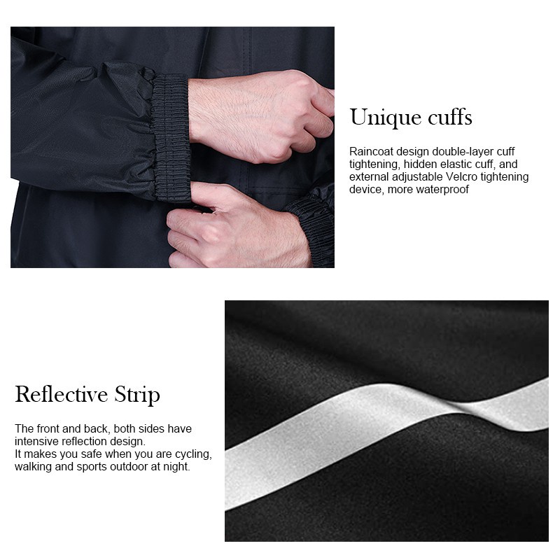 Single Raincoat Suit Women And Men Split Full Body Adult Rainstorm ...