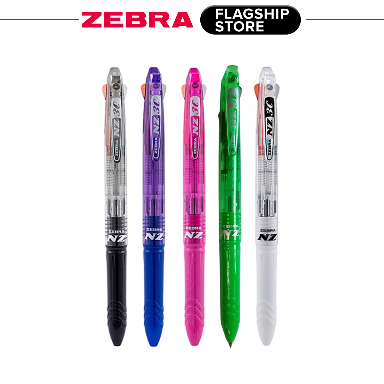 Zebra Pen 3 Color Ballpoint Pen 0.7mm | Shopee Philippines