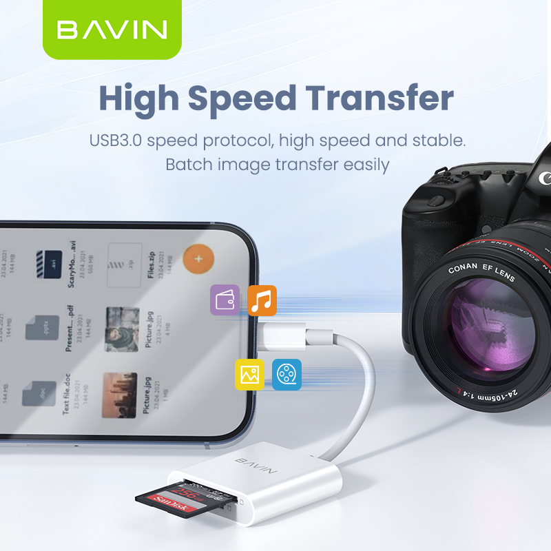 BAVIN O34 / O38 2in1 OTG Card Reader Adapter for TF Card/Memory Micro ...