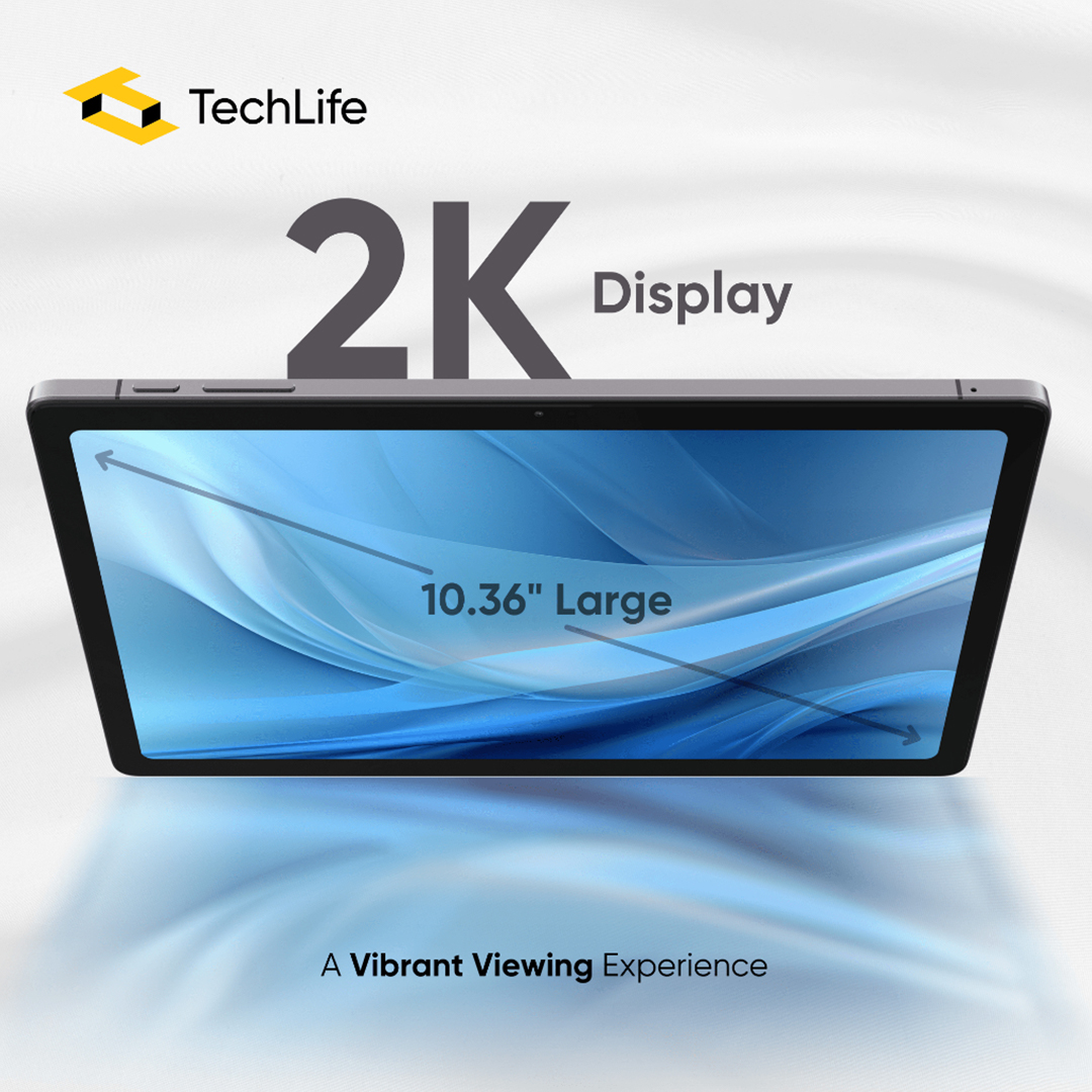 realme TechLife Pad Tablet | 4GB+128GB | 10.36" Large 2K Display | Quad ...