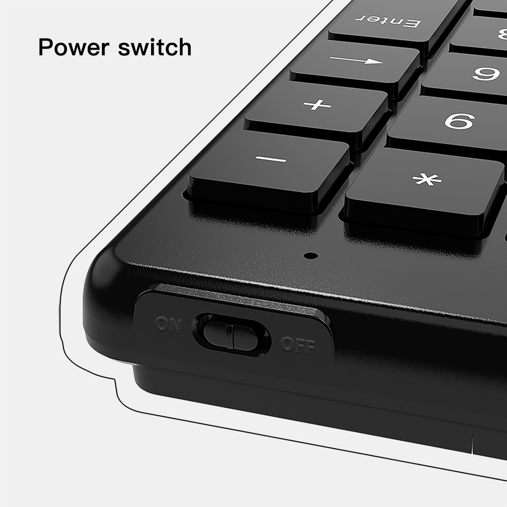 Zeus 5.1 Bluetooth Numeric Keypad With Battery 19 Keys With Power ...