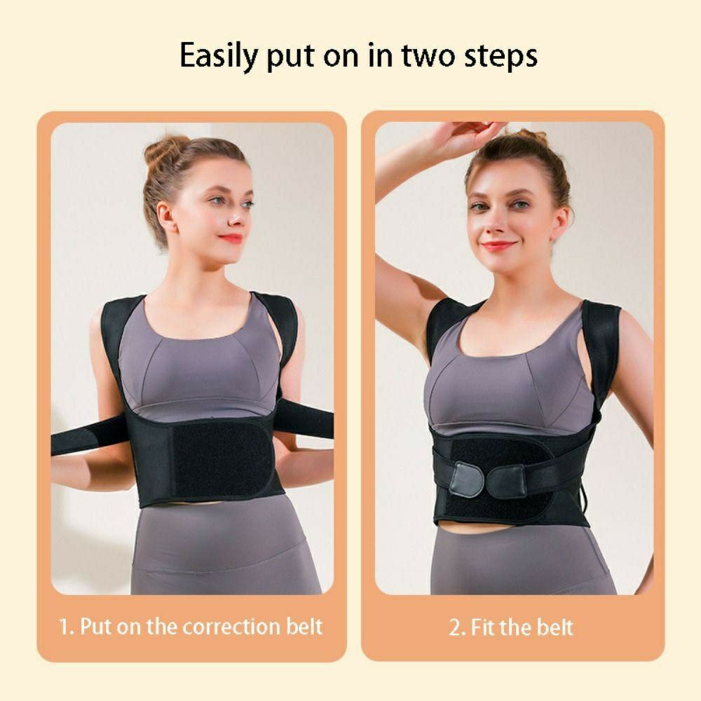 Back Posture Corrector Adjustable Open Shoulder Anti-camel Correction ...