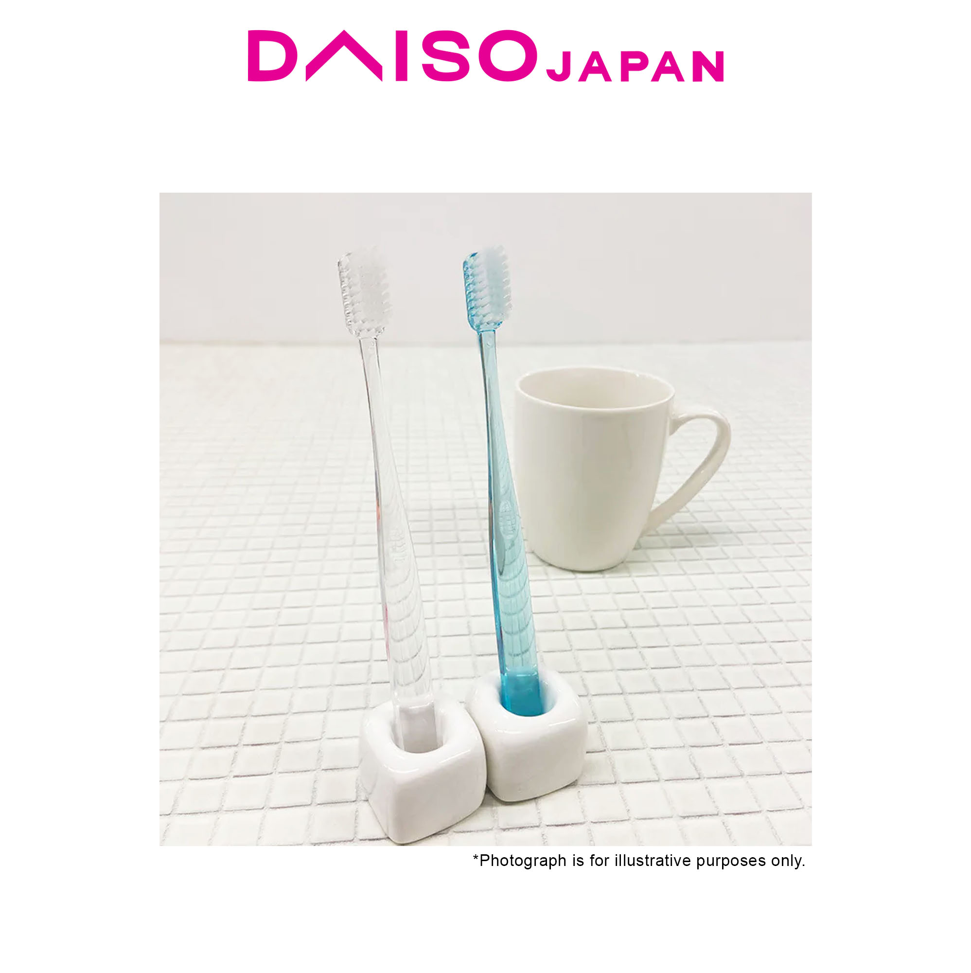 Daiso Flat Type Clear Regular Toothbrush (2pcs) | Shopee Philippines