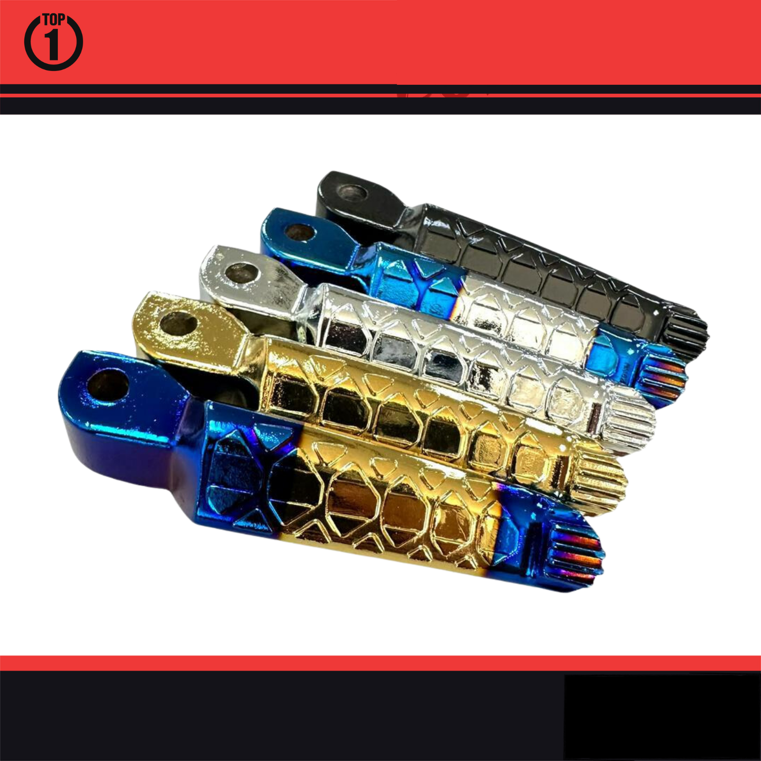 Top1 PH 1 Pair CNC Alloy Rear Footrest HONDA Click Beat Fi ADV Genio ...