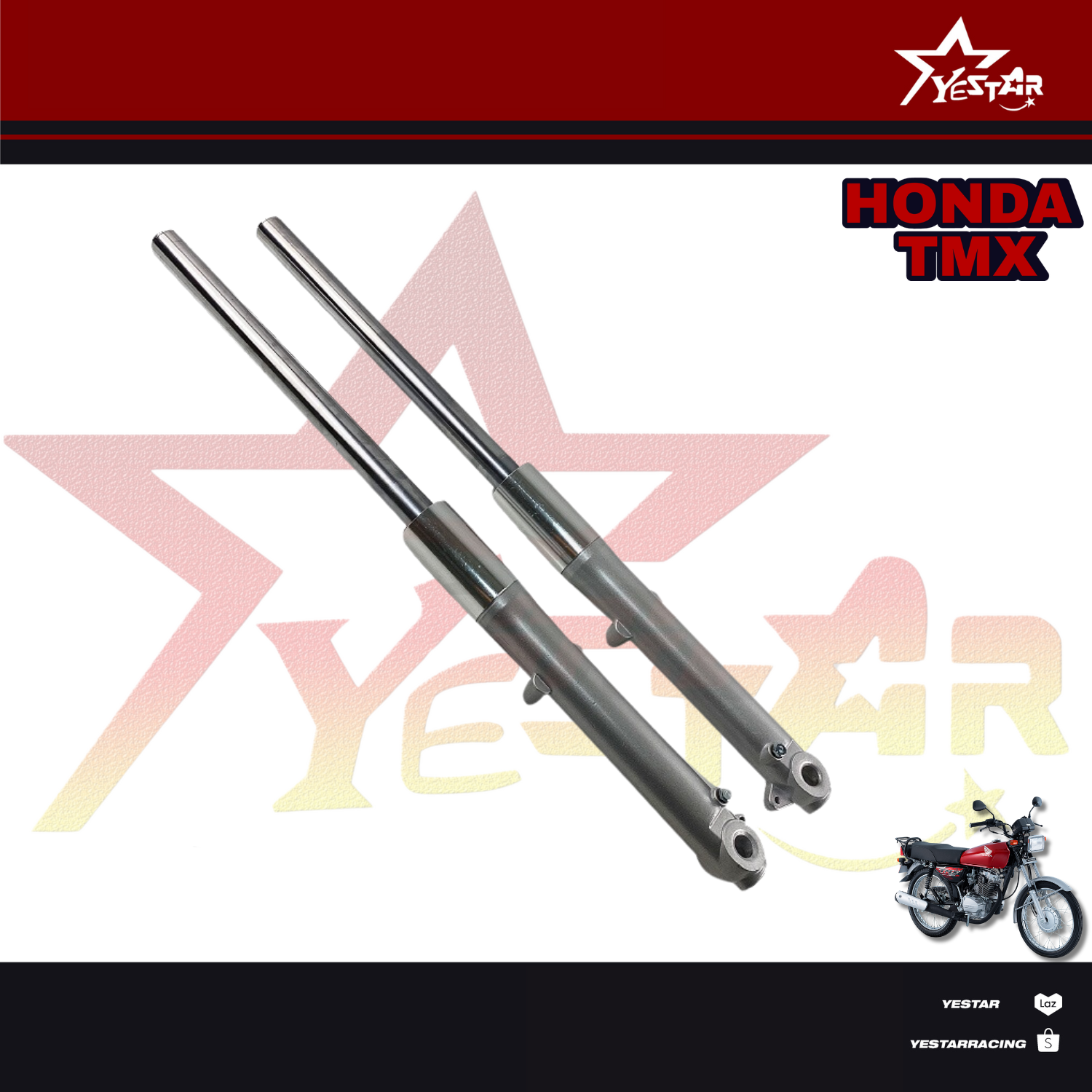 YestarPH 1 Set HONDA TMX 155 Stock Front Shock Absorber Motorcycle CNC ...