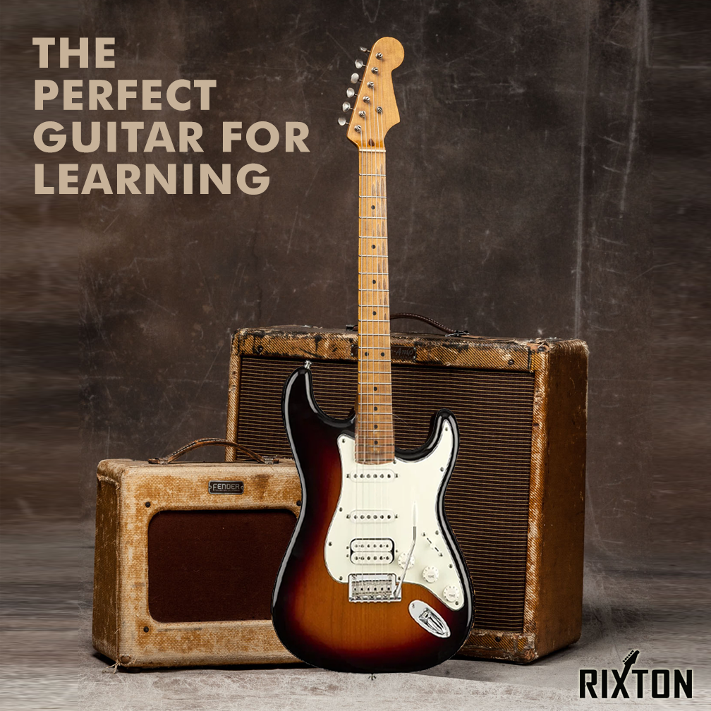 RIXTON 38 Inch Basic Electric Guitar Special Edition Complete Set with ...
