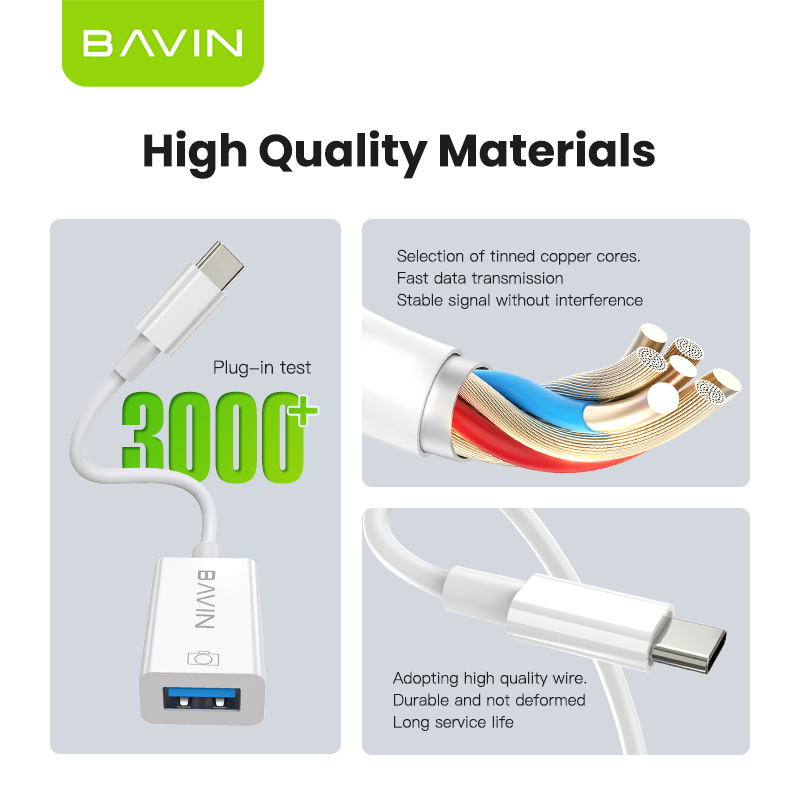 BAVIN O30 / O35 OTG Adapter Plug & Play Type-C to USB 3.0 / iPh to USB ...
