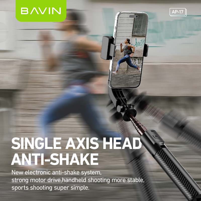 BAVIN P17 Anti-Shake Multifunction Selfie Stick 360° Rotate Stable ...