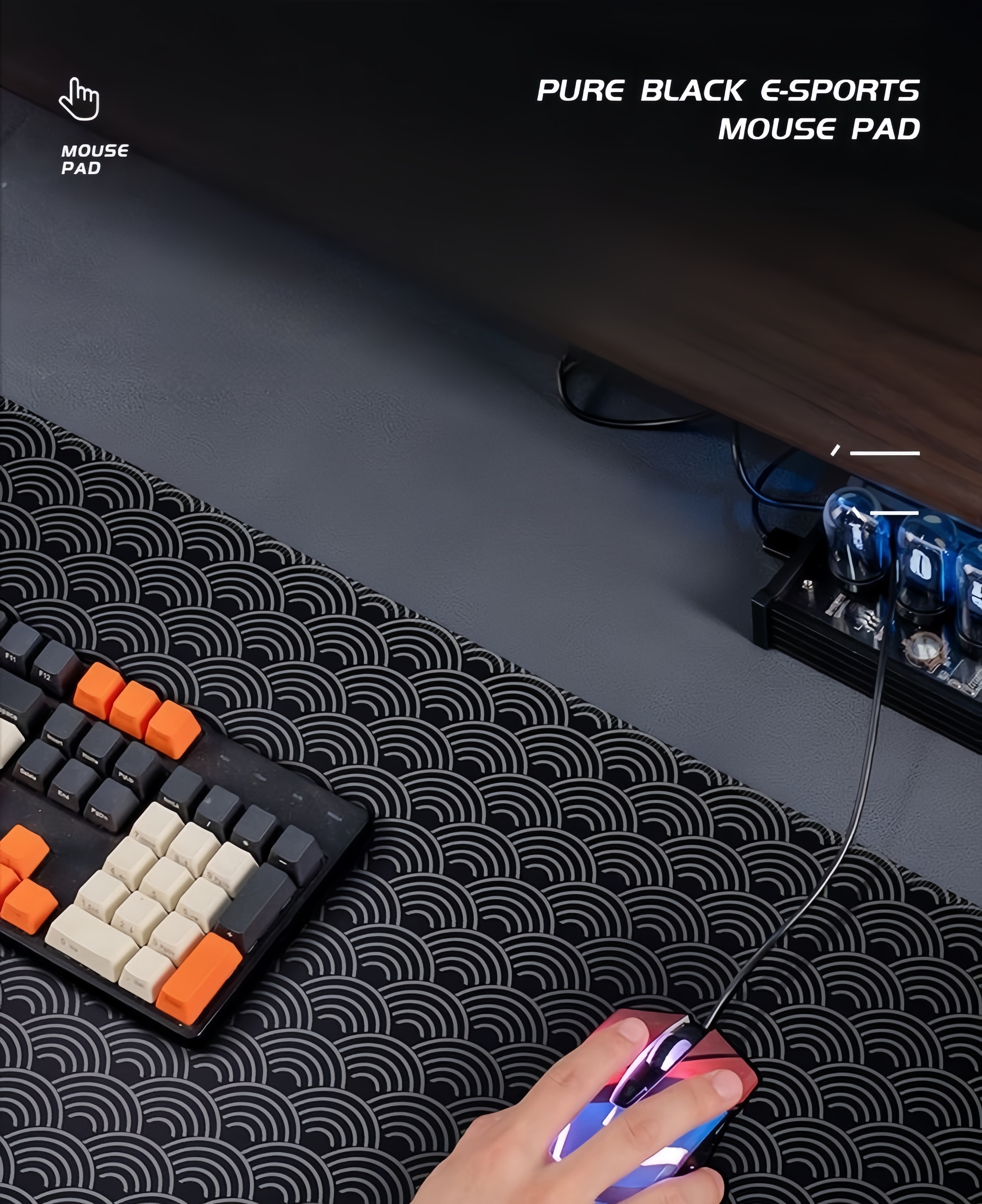 Zeus Plain Design Extended Mouse Mat / Mouse Pad For Gaming Office Mice ...